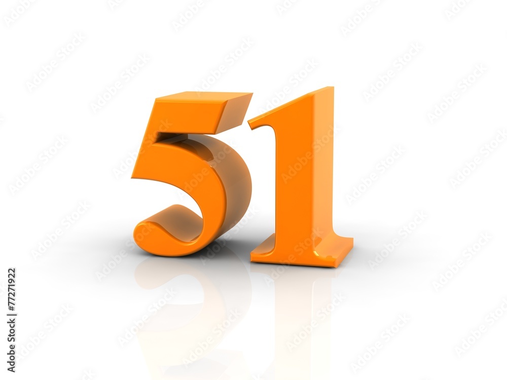 number 51 Stock Illustration | Adobe Stock