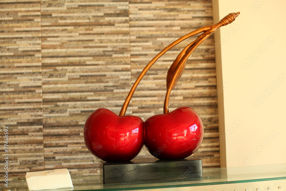 cherry decoration in kids buffet in egyptian all inclusive resta Stock ...