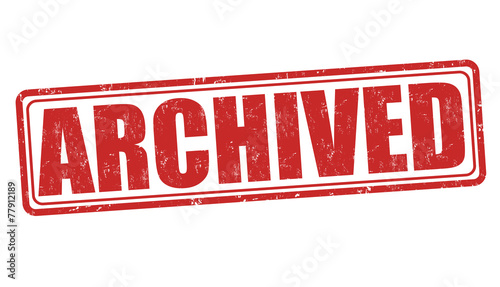 Archived stamp Stock Vector | Adobe Stock