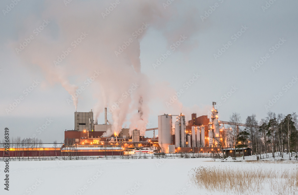 Pulp mill Stock Photo | Adobe Stock