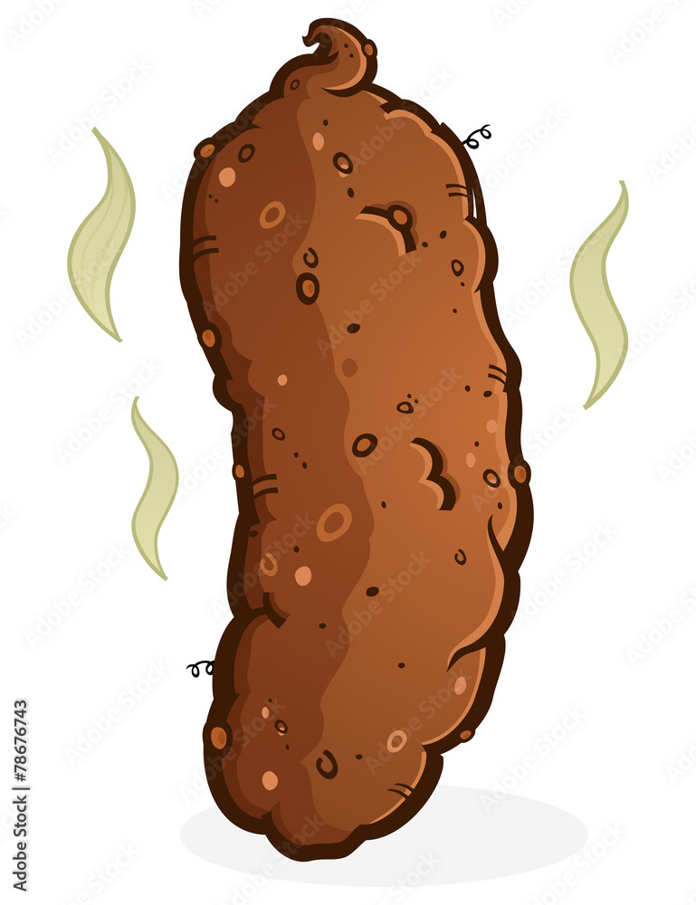 Turd Poop Cartoon Stock Vector | Adobe Stock