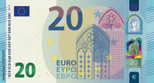 New Euro 20 Vector Vecteur Stock | Adobe Stock