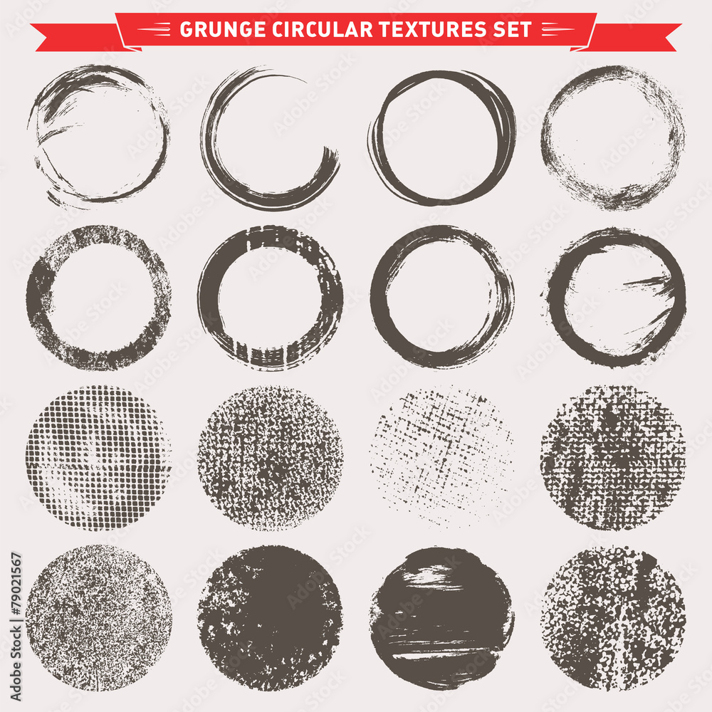 Grunge Circular Texture Backgrounds Vector Stock Vector | Adobe Stock