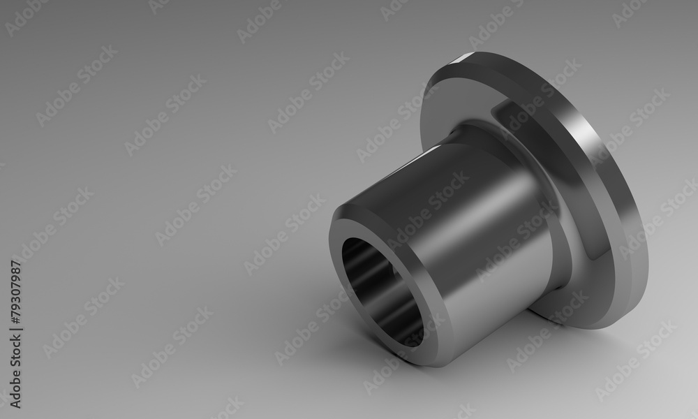 Steel flanged bushing Stock Illustration | Adobe Stock