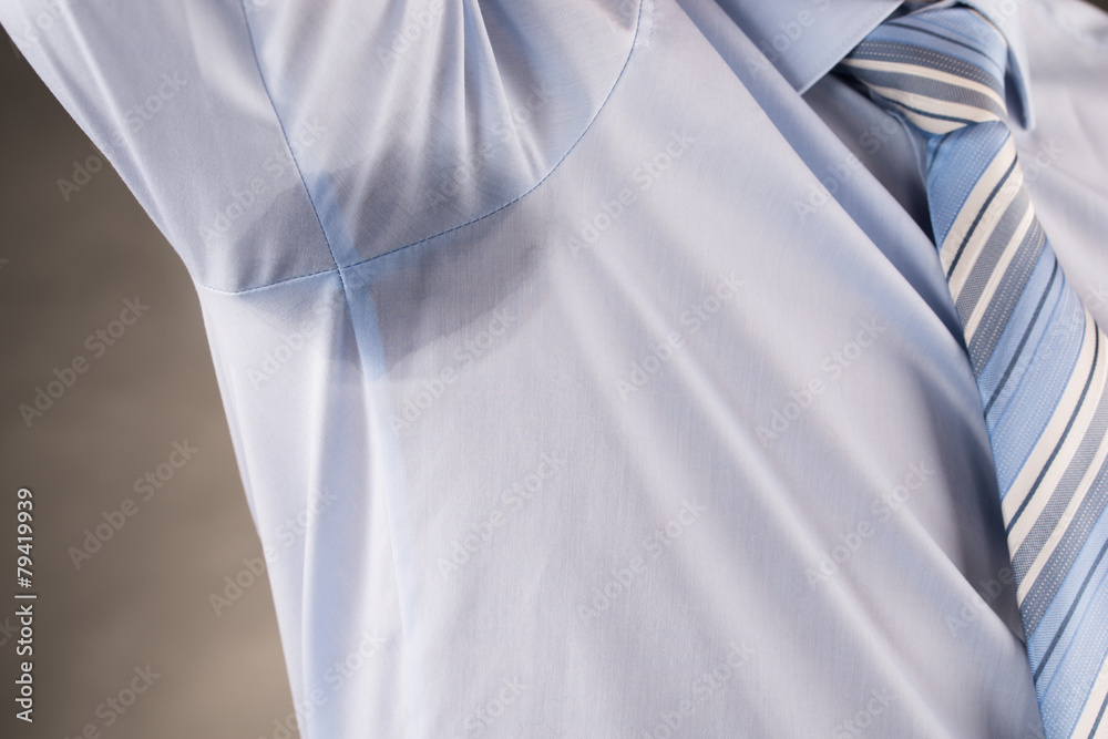 Man Sweating Very Badly Under Armpit Stock Photo | Adobe Stock