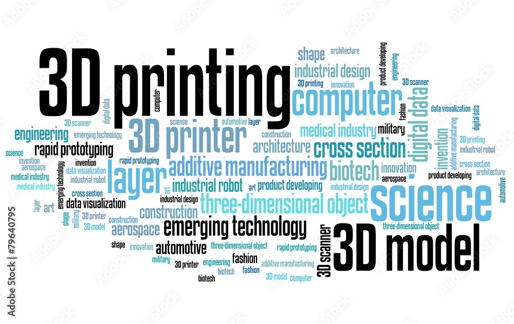 3D printing - word cloud Stock Illustration | Adobe Stock