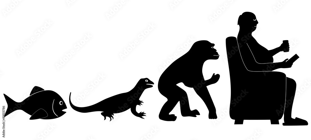 Stock-Illustration „real evolution“ | Adobe Stock