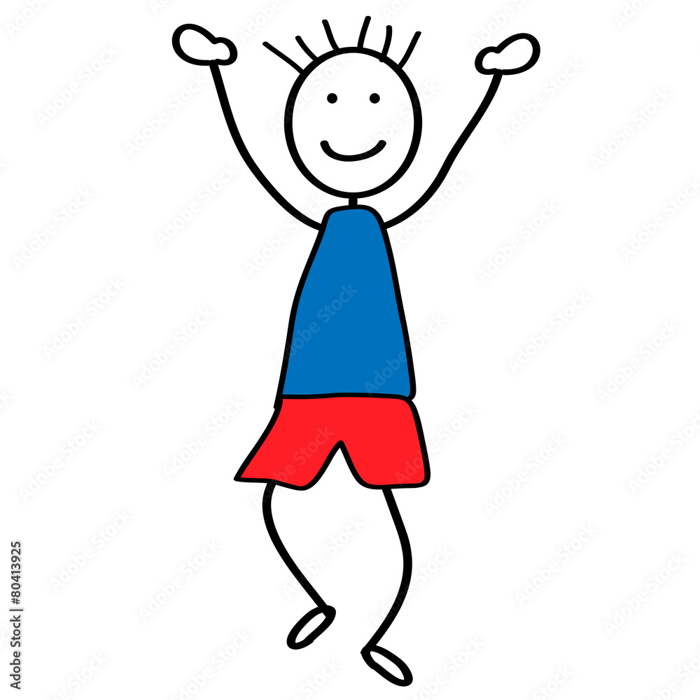 Strichmännchen Freude - Stock - GamesAgeddon