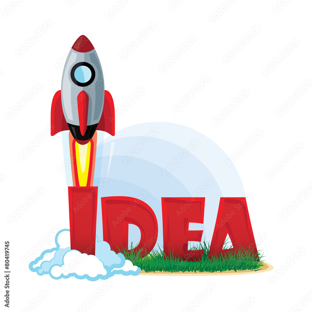 Idea vector illustration. Smart idea Stock Vector | Adobe Stock