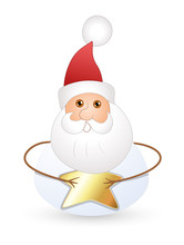 Gold Santa Claus Face Free Stock Photo - Public Domain Pictures