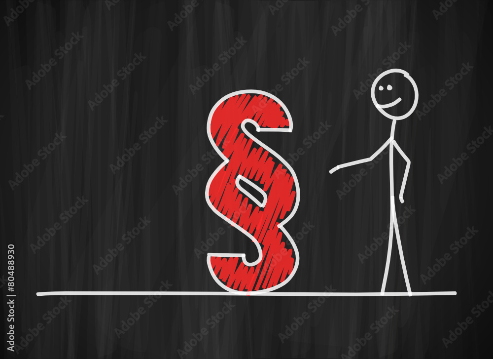 Stock-Vektorgrafik „tafel mk paragraph zeichen II“ | Adobe Stock