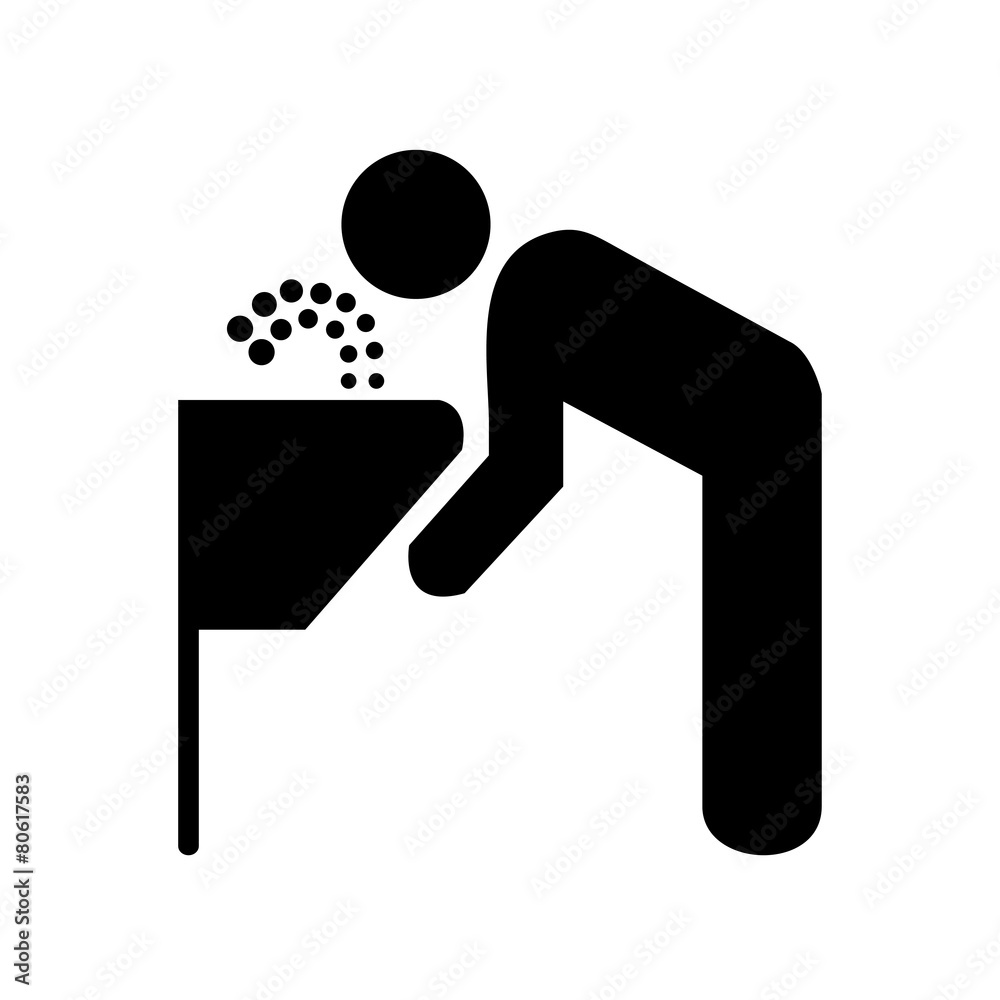 signs for a water fountain Stock Vector | Adobe Stock