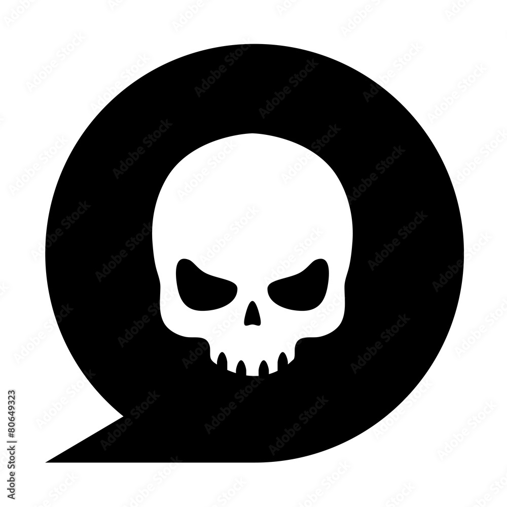 Ilustración de Stock Icono simbolo calavera | Adobe Stock