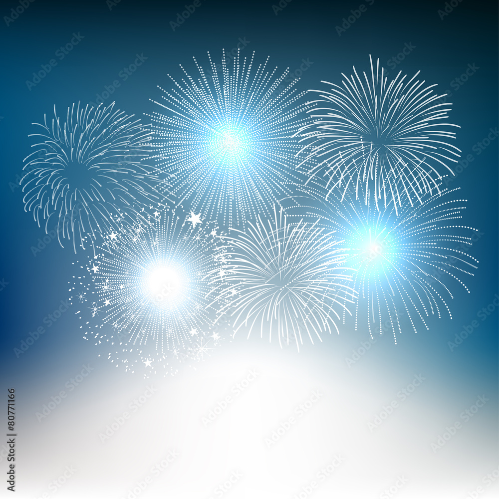vector fireworks background Stock Vector | Adobe Stock
