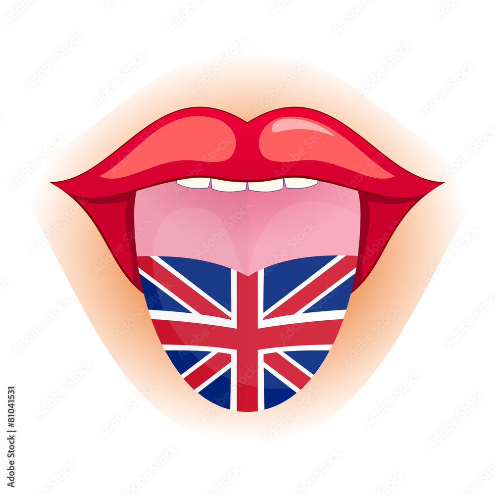 Lengua / lenguaje idioma inglés Inglaterra - Reino Unido Stock Vector ...