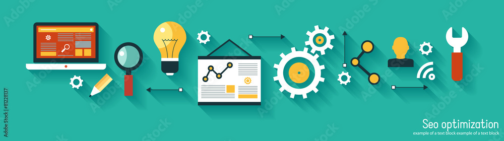infographics background seo optimization Stock Vector | Adobe Stock