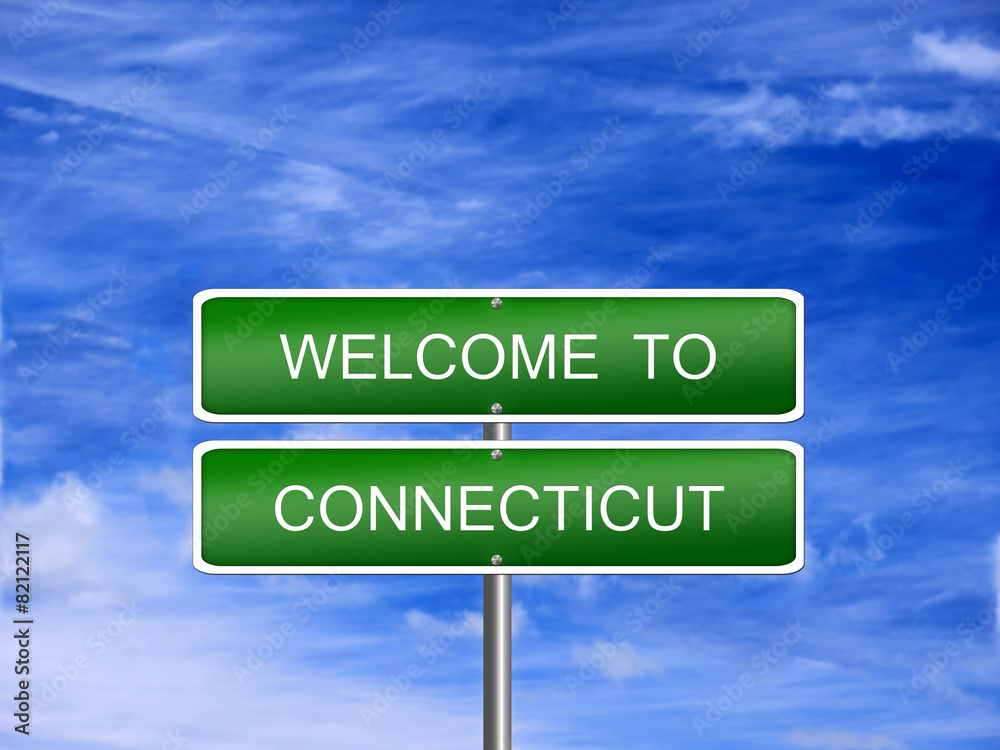 Connecticut State Welcome Sign Stock Photo | Adobe Stock