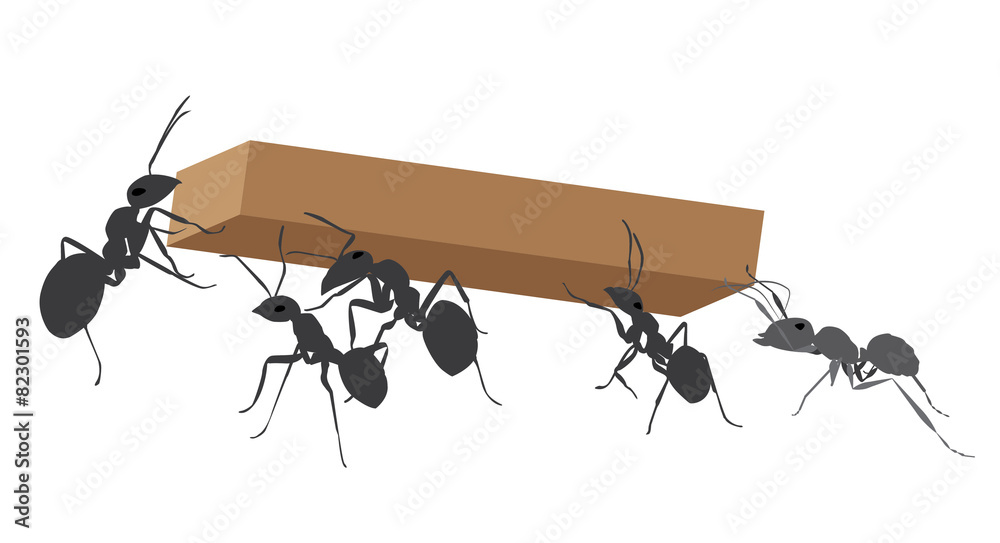 Working ants Stock Vector | Adobe Stock
