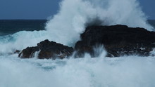 Waves Crashing Over Rocks Free Stock Photo - Public Domain Pictures