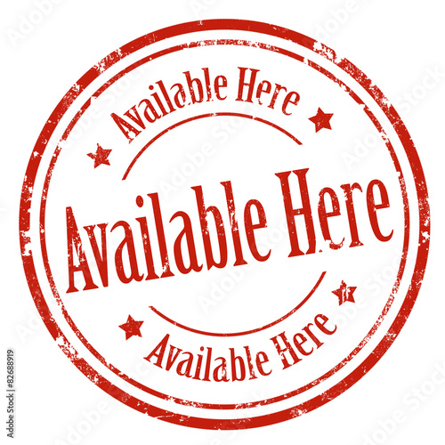 Available Here-stamp - Buy this stock vector and explore similar ...