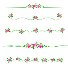 Flower Divider Clip Art Free Stock Photo - Public Domain Pictures