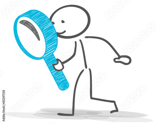 stickman searching Stock Vector | Adobe Stock