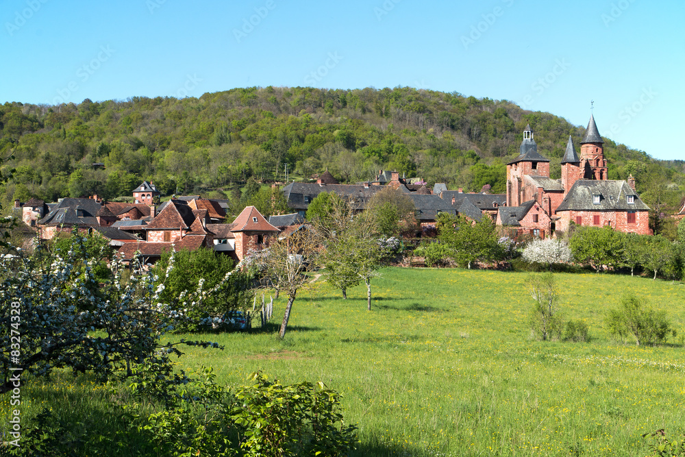 Collonges-la-Rouge , en Corrèze , plus Beaux Villages de France Stock ...