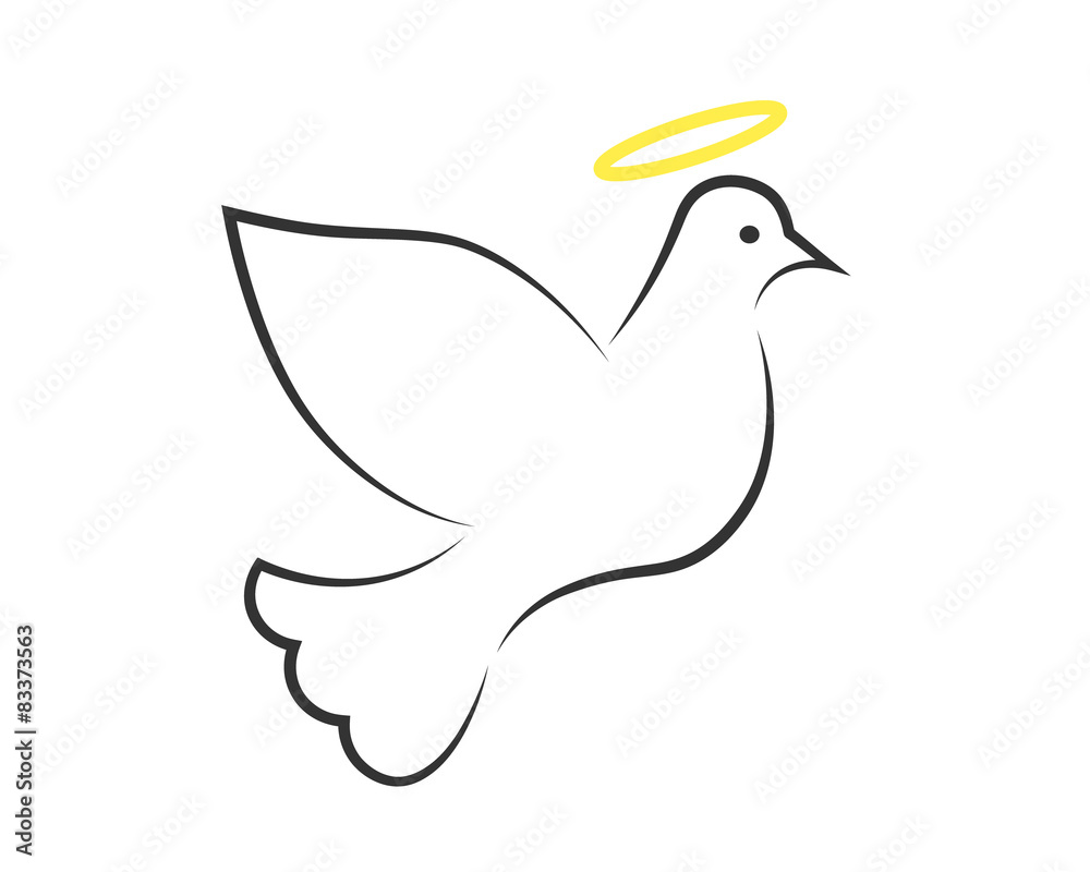 White Dove Symbol Holy Spirit Christian Symbols. Dove. Holy Spirit.