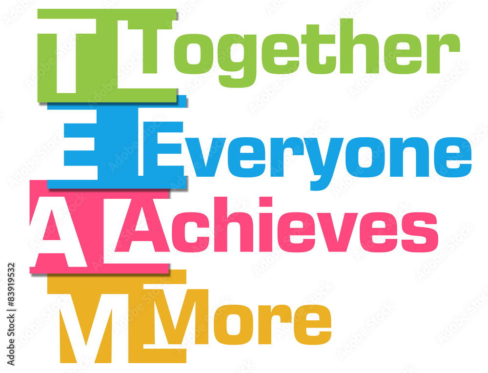 TEAM Abstract Colorful Stripes Stock Illustration | Adobe Stock