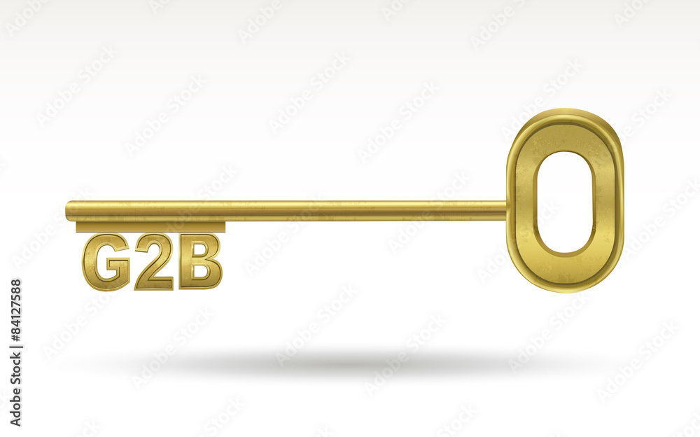 G2B - golden key Stock Vector | Adobe Stock