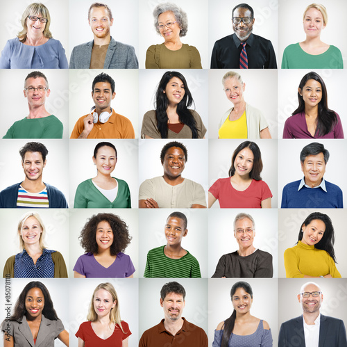 People Faces Portrait Multiethnic Cheerful Group Concept - Buy this ... People Faces Portrait Multiethnic Cheerful Group Concept - Buy this ...