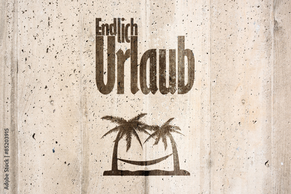 Endlich Urlaub Stock Illustration | Adobe Stock