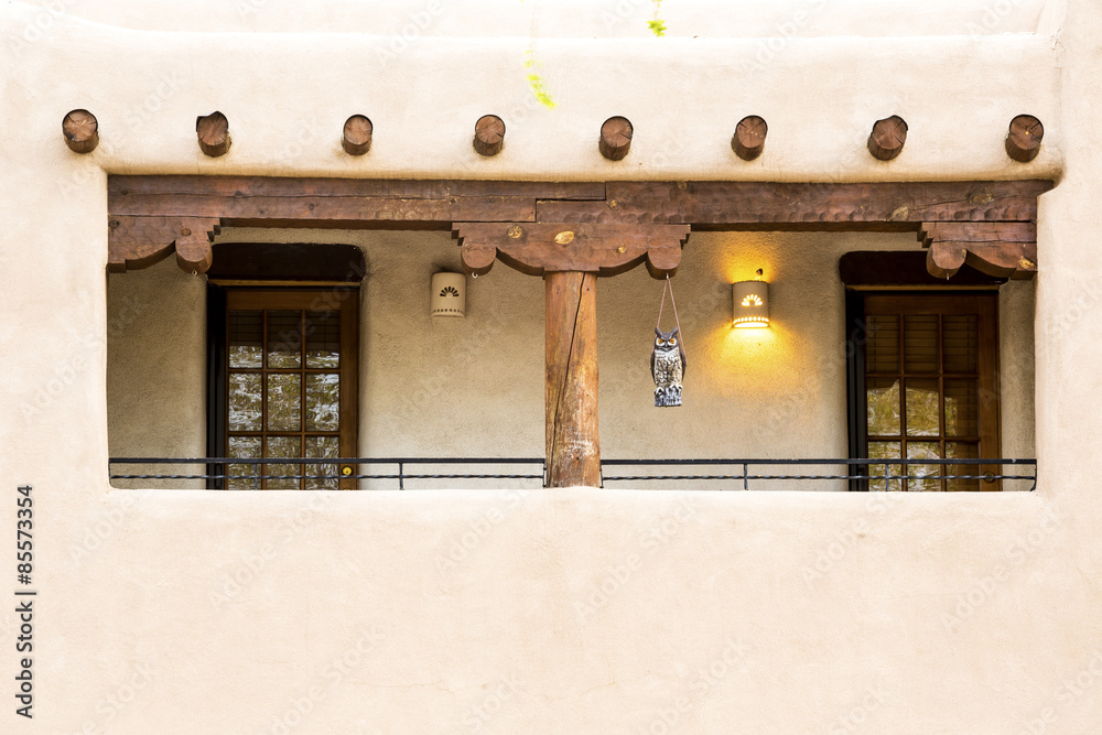Buildings in Taos, which is the last stop before entering Taos P Stock ...