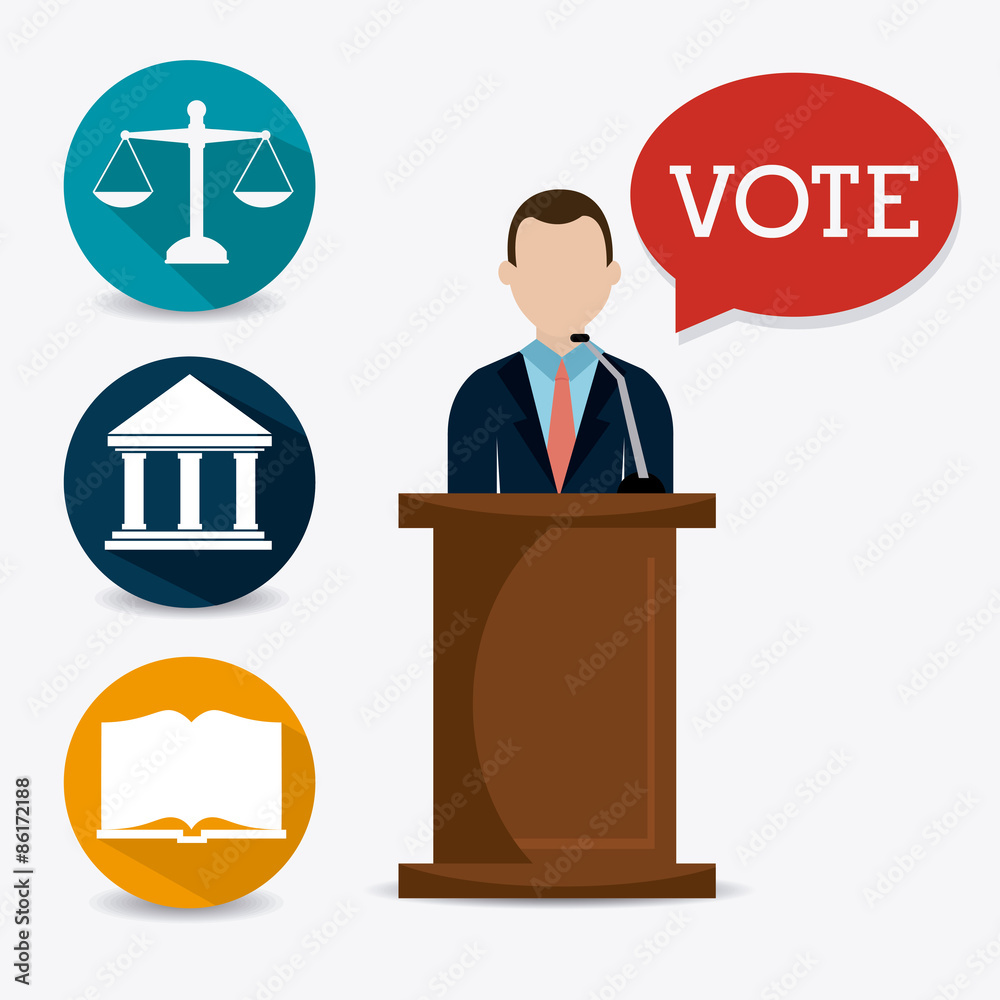 Vote design. Stock Vector | Adobe Stock