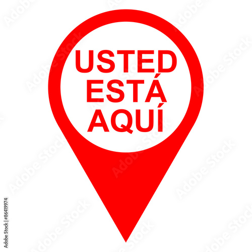 Icono texto USTED ESTA AQUI localizacion rojo Stock Illustration ... Icono texto USTED ESTA AQUI localizacion rojo Stock Illustration ...