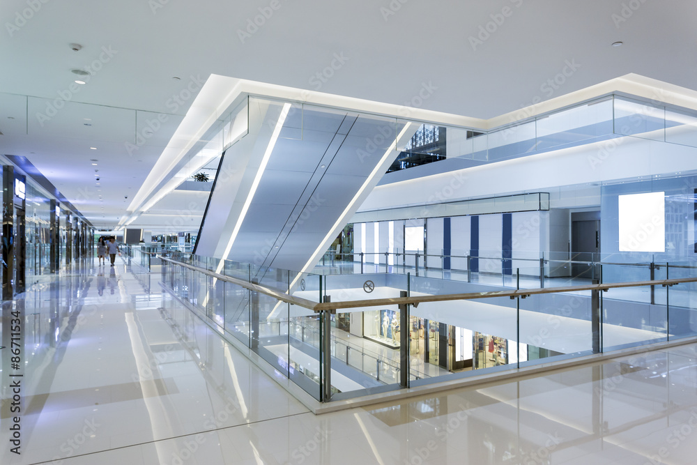 shopping mall interior and corridor Stock Photo | Adobe Stock