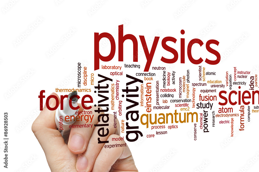 Physics word cloud Stock Photo | Adobe Stock