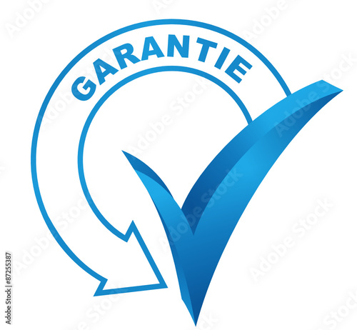 garantie sur symbole validé bleu: comprar este vector de stock y ...