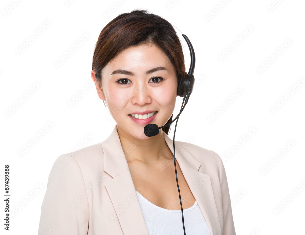 Customer services assistant Stock Photo | Adobe Stock