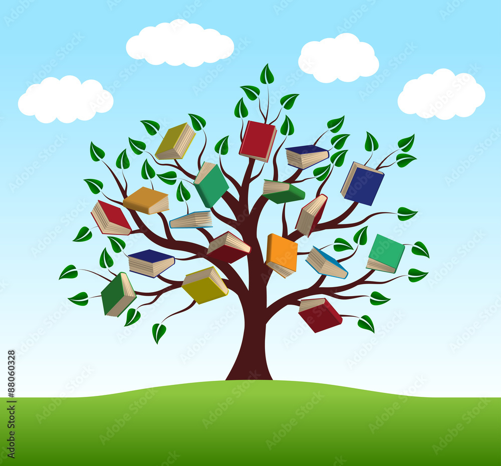 Tree of knowledge Stock Vector | Adobe Stock