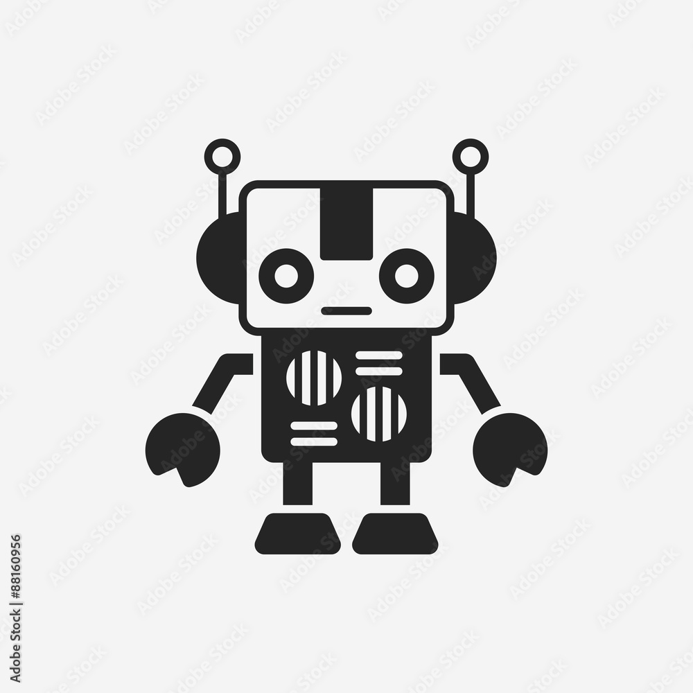 robot icon Stock Vector | Adobe Stock