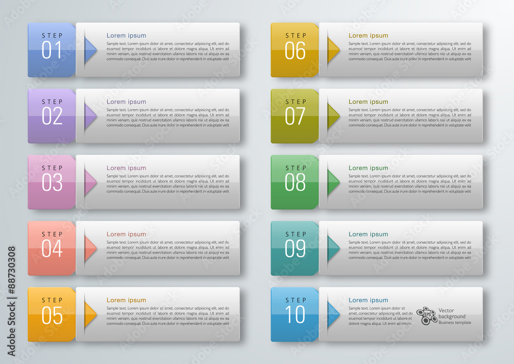 Infographics Web Banner & Label Design Stock Vector | Adobe Stock