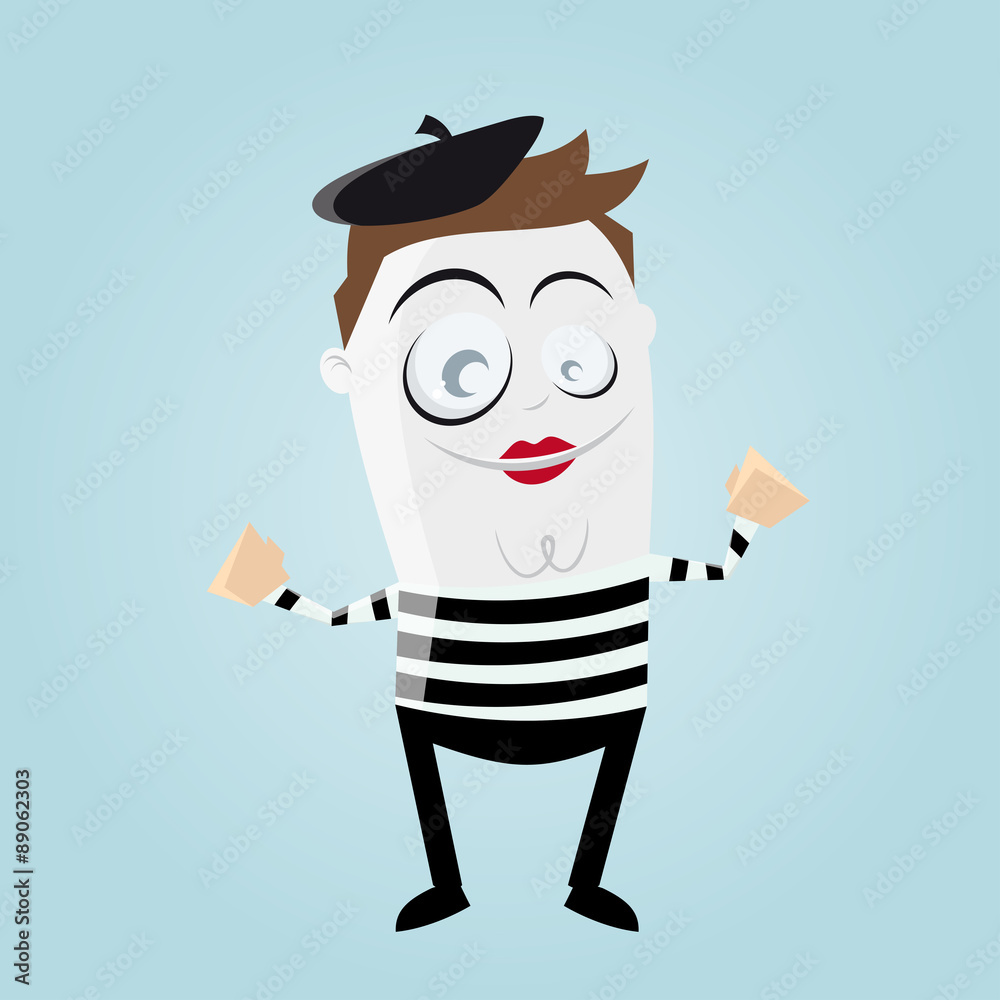 Stock-Vektorgrafik „pantomime cartoon lustig clown“ | Adobe Stock