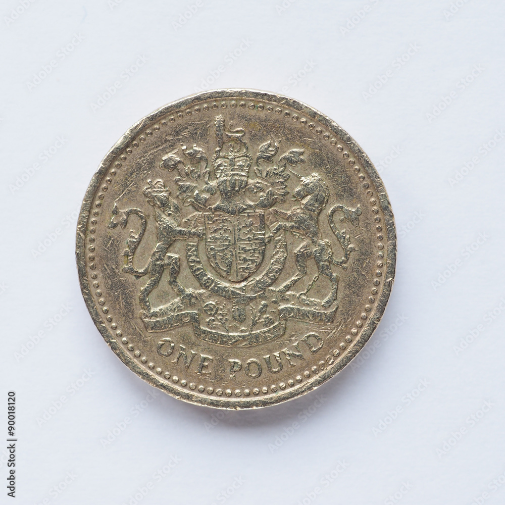 UK 1 Pound coin Stock Photo | Adobe Stock