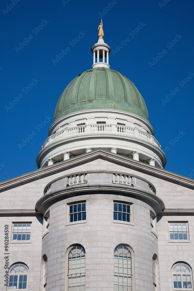 Historic Maine State Capitol Building, Augusta Maine, the state capital ...
