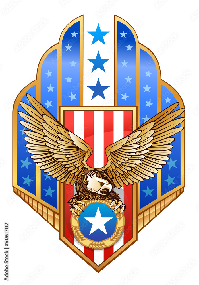 Vector de Stock American Eagle Insignia | Adobe Stock