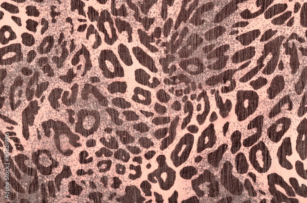 Black and pink leopard fur pattern. Spotted animal print as background ...