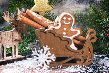 Gingerbread Sled Free Stock Photo - Public Domain Pictures