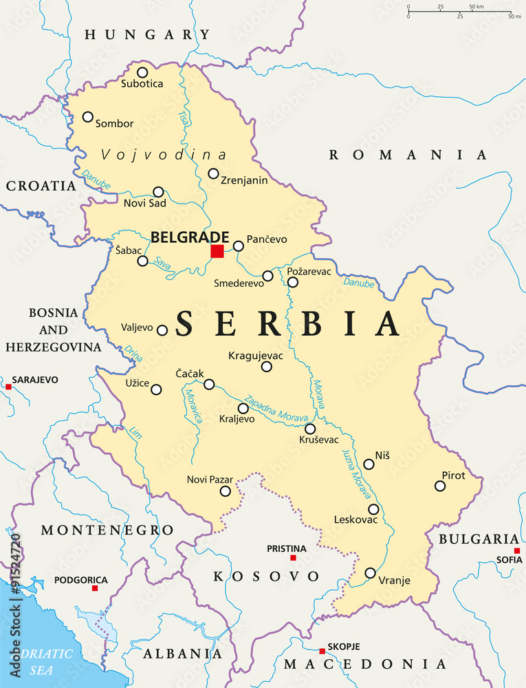 Serbia Cities Map Serbia 3d Map: Over 3,391 Royalty Free Licensable
