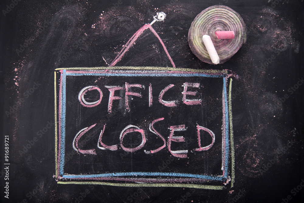 Office closed Stock Photo | Adobe Stock